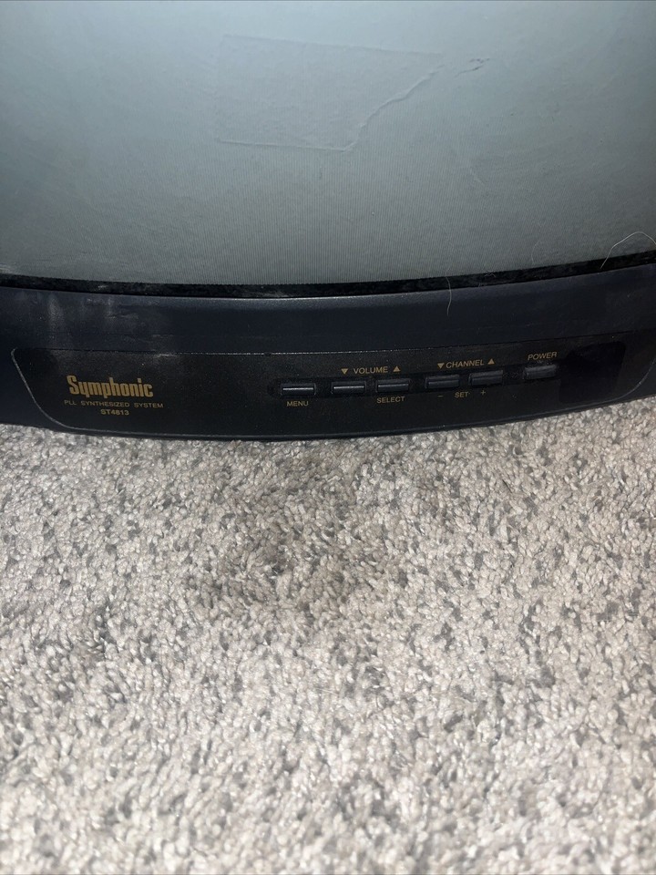 Symphonic ST4813 13" Analog CRT TV | Vintage Retro Gaming | With Remote ...