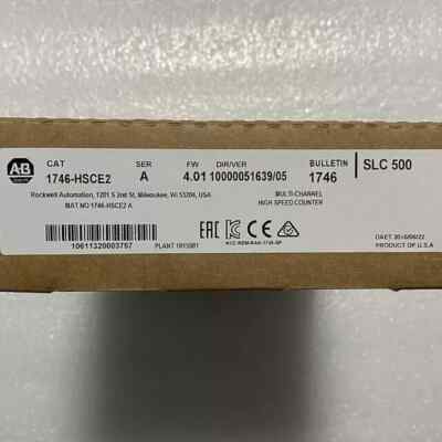 New Allen-Bradley 1746-HSCE2/ A Multi-Channel High Speed Counter Module ...