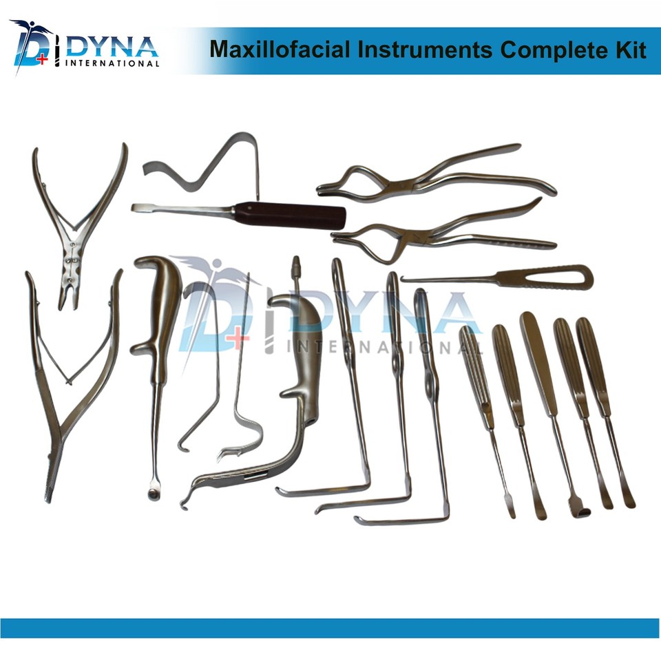 Maxillofacial Instruments Complete Kit Face & Jaw Surgery Plastic ...
