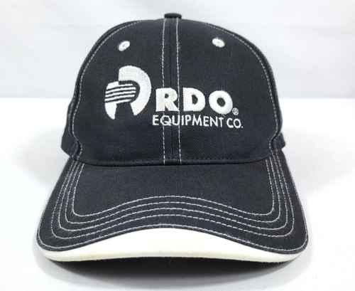 Richardson Black RDO Equipment CO. Adjustable Baseball Hat Black White ...