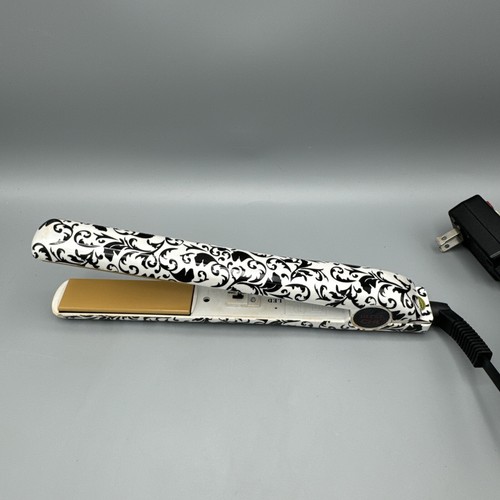 Ultra CHI 1" Flat Iron Hair Straightener Ceramic Ionic Tourmaline Black ...