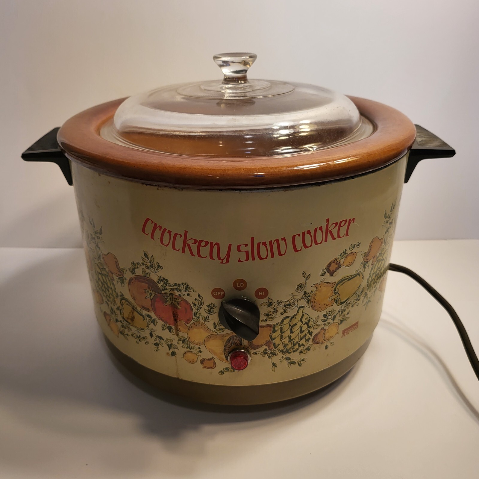 Vintage Electric Slow Cooker - Crockery Slow Cooker - 5.5 Quart ...