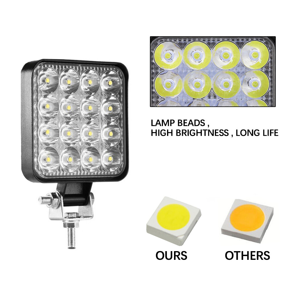 LED Arbeitsscheinwerfer KFZ 2X 48W 12V 24V Auto Strahler Traktor ...