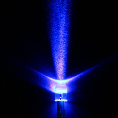 50× 5mm UV Purple LED Light Emitting Diode Round Top Water Clear Lens ...