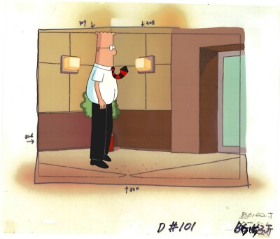Season One DILBERT Animation Cel: DILBERT - Lobby Path-E-Tec ...