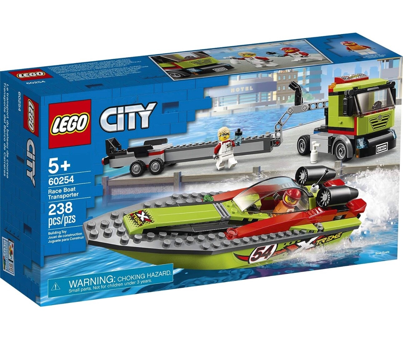 Lego set 60254- race boat transport | eBay