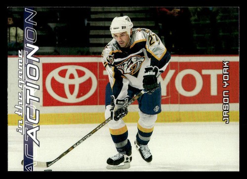 Jason York 2003 In The Game Action #308 Nashville Predators | eBay