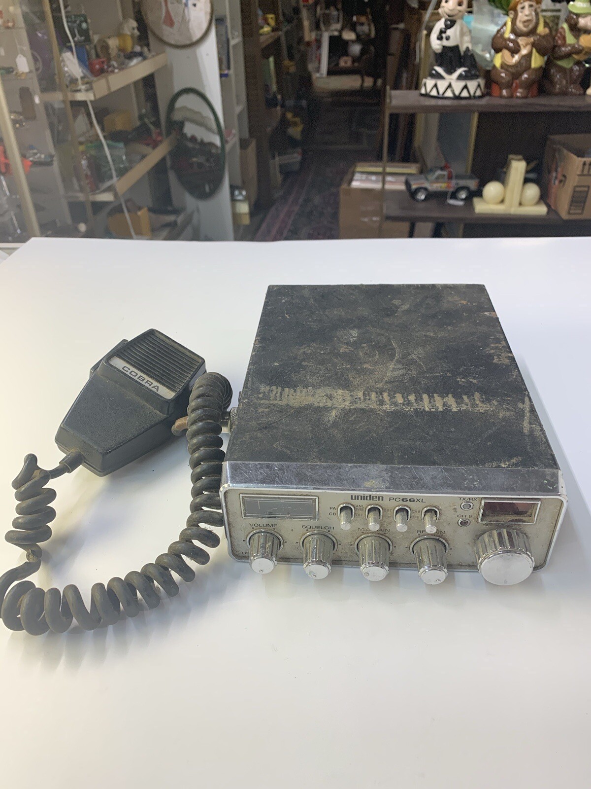 Untested Uniden PC66XL CB Radio + Microphone Parts/Repair | eBay