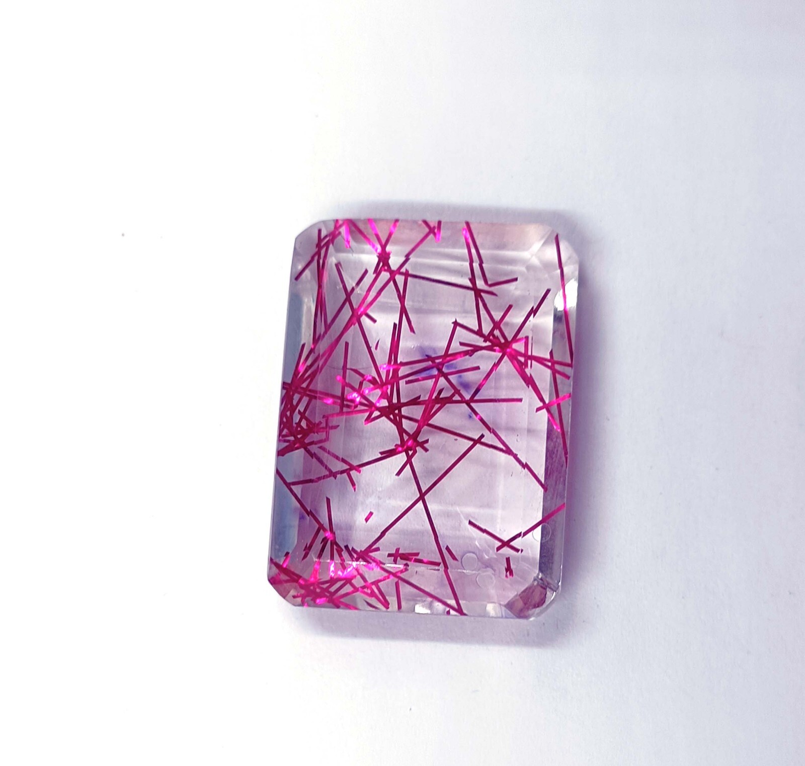 DYED 113.15 Carat Emerald Cut Pink Quartz Lab-Created EGL Certified ...