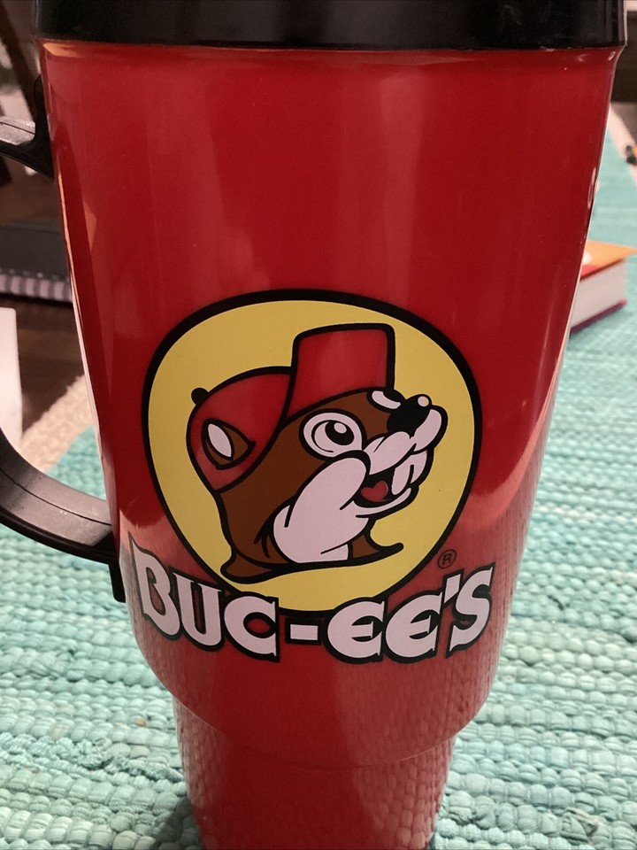 Buc-ees 34oz Thermo-serv Tumbler Cup With Handle NO LID Preowned | eBay