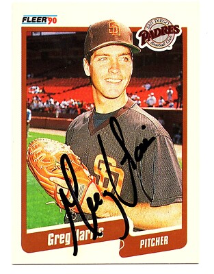 Greg Harris Autograph On A 1990 Fleer - San Diego Padres | eBay