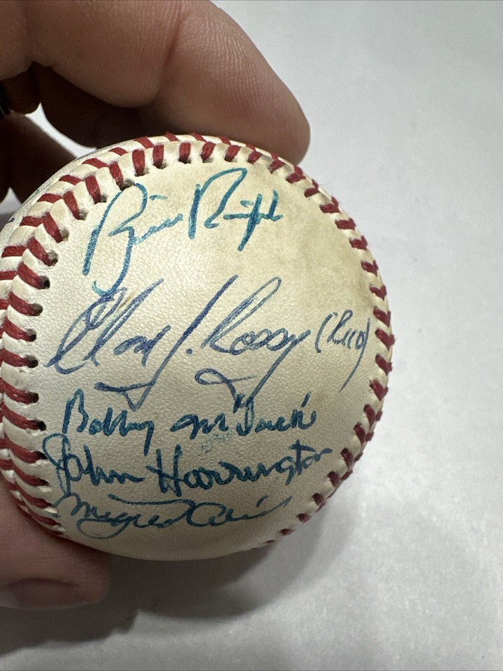 Signed Autographed Baseball Ball UNKNOWN PLAYER SIGNATURES Collectible ...