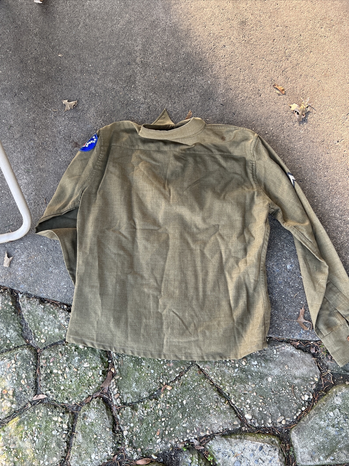 WW2 US Army Private’s OD Shirt Cropped (O449 | eBay