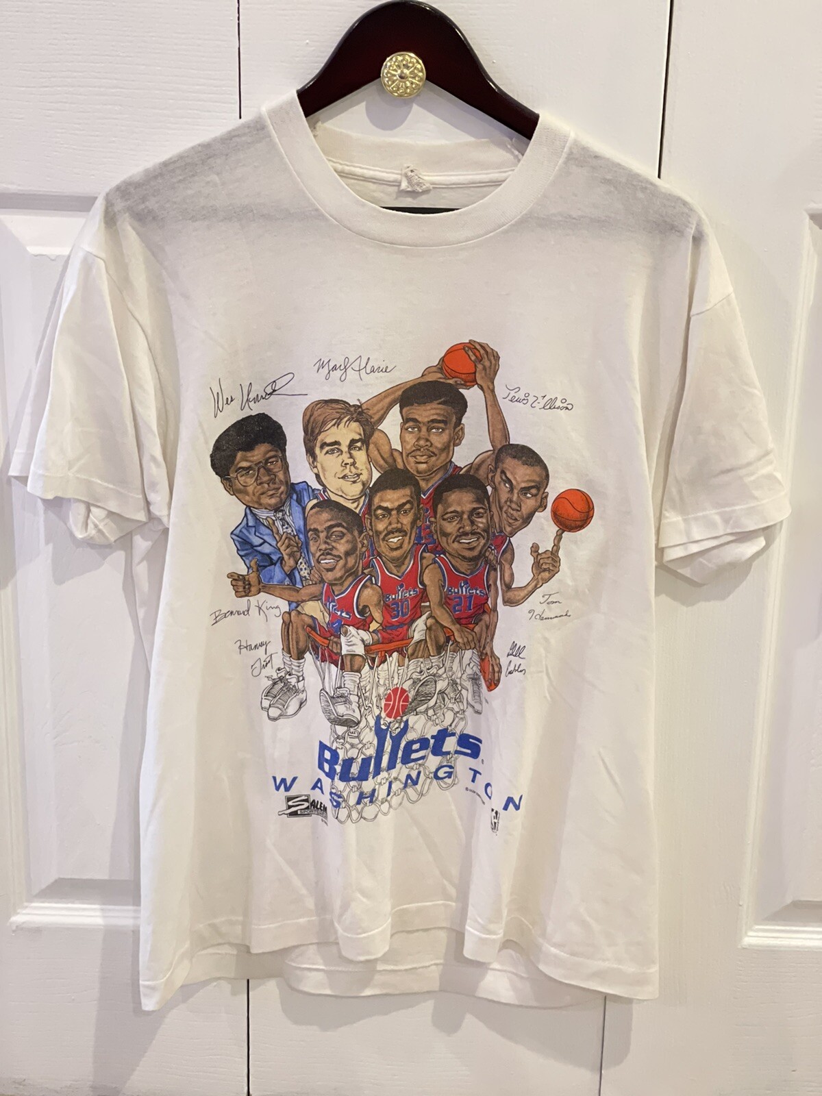Vintage 1990 Washington Bullets Team shirt XL. D.C L… - Gem