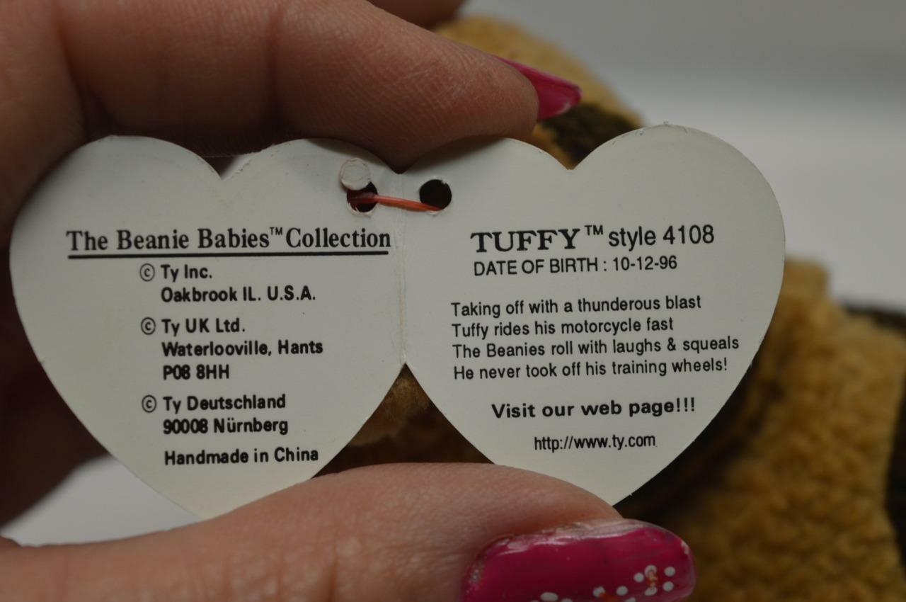 GUARANTEED AUTHENTIC TUFFY TERRIER 1ST EDITION TY BEANIE BABY BABIES ...