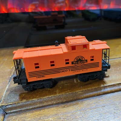LIONEL "The Black River Freight" Train PARTS Caboose Orange 027 Gage ...