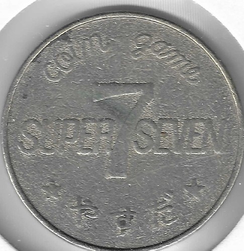 Super Seven (7) Coin Game Token/Coin, 24mm | eBay