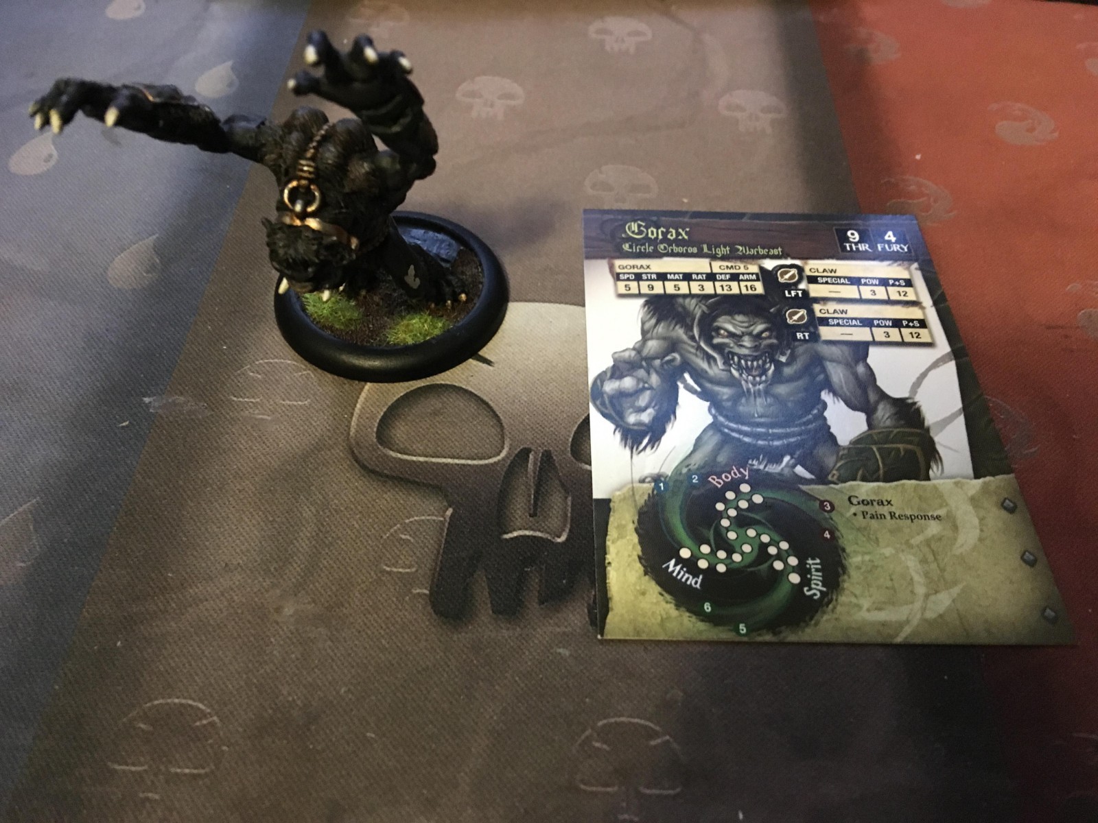 Gorax - Metal - Pro Painted - Privateer Press Hordes Circle Orboros 9 ...