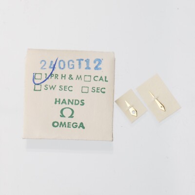 Genuine Omega Watch Hands Cal 240 Part #GT12 New Old Stock Watchmakers ...
