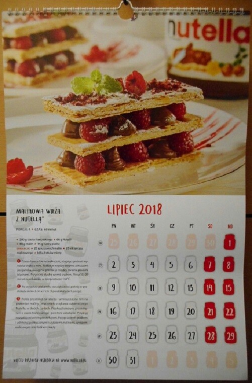 RAR!!! NUTELLA KALENDER 2018 FERRERO POLEN | eBay.de