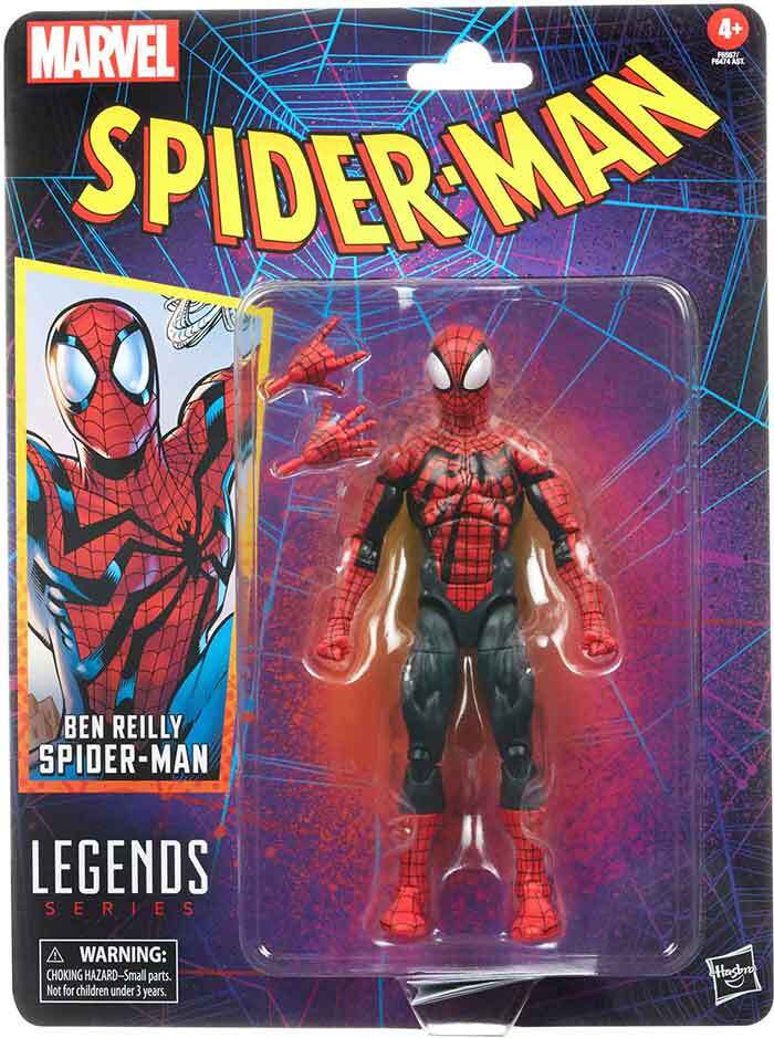 Marvel Legends Retro 6" Figure Spider-Man Wave 3 - Ben Reilly (Red ...