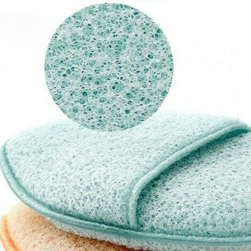 🔥Facial DEEP CLEANSING Puff Exfoliating Sponge Loofa Face Brush Pad ...