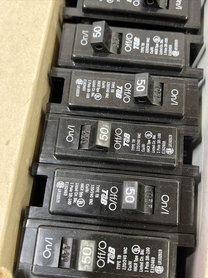Lot/39 T&B 25A 40A 50A 60A 1P TYPE TB CIRCUIT BREAKER/s TB160 TB125 ...
