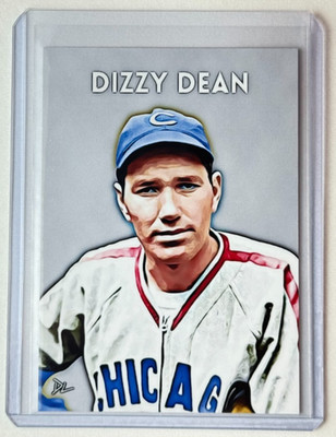 Dizzy Dean Limited Edition Artist Signed "Chicago Cubs" Trading Card 1/ ...