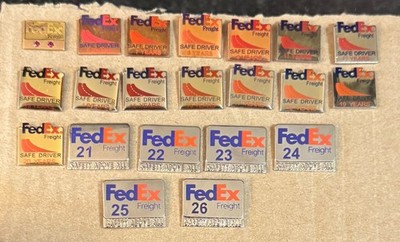 FedEx Freight Safe Driver Safety Lapel Pins ~ Lot ~ Button ~ Badge ...