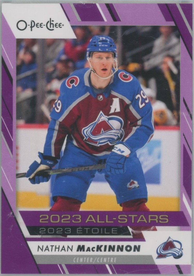 2023-24 O-Pee-Chee - All-Star Nathan MacKinnon #531 Purple Border /49 ...