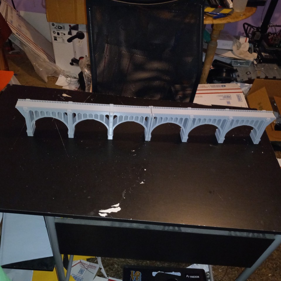 Kato Double Track 30-Inch long Paulins Kill Viaduct Bridge 3D Printed ...