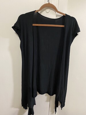 INTIMO Black Cap Sleeve ready to wear wrap Top/cardi/jacket 10 | eBay ...