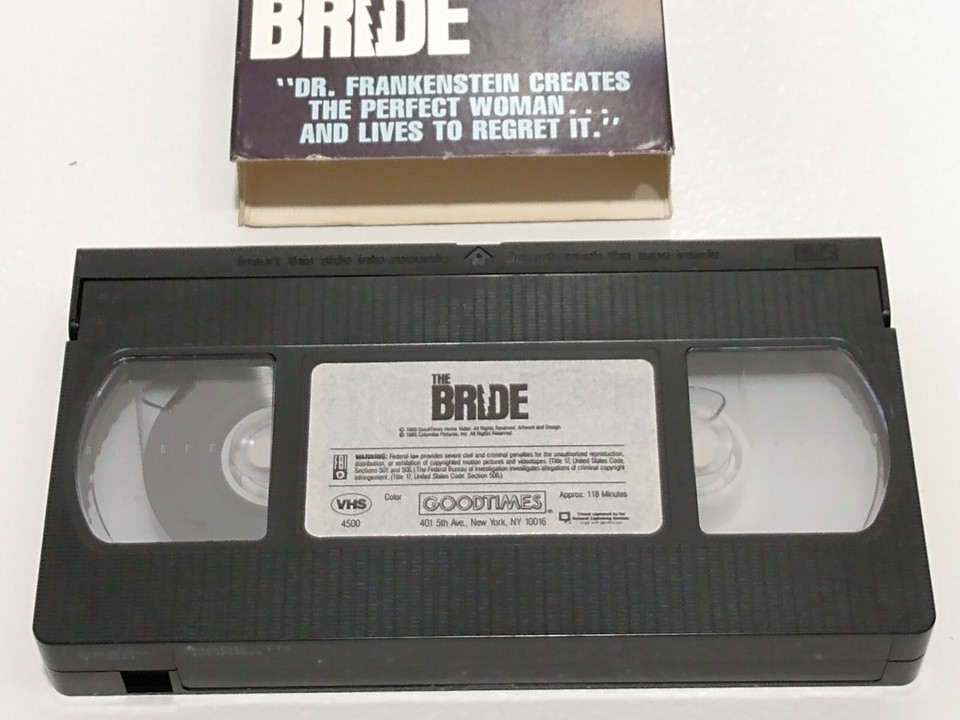 The Bride Sting and Jennifer Beals (VINTAGE VHS, 1989) - Horror Movie ...