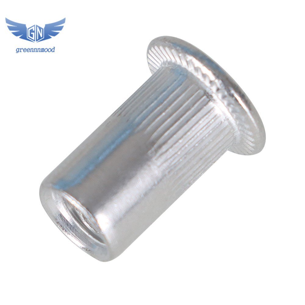 100 Pcs 10-24 Aluminum Flange Nutserts Rivet Nut Rivnut Nutsert 0.5 ...