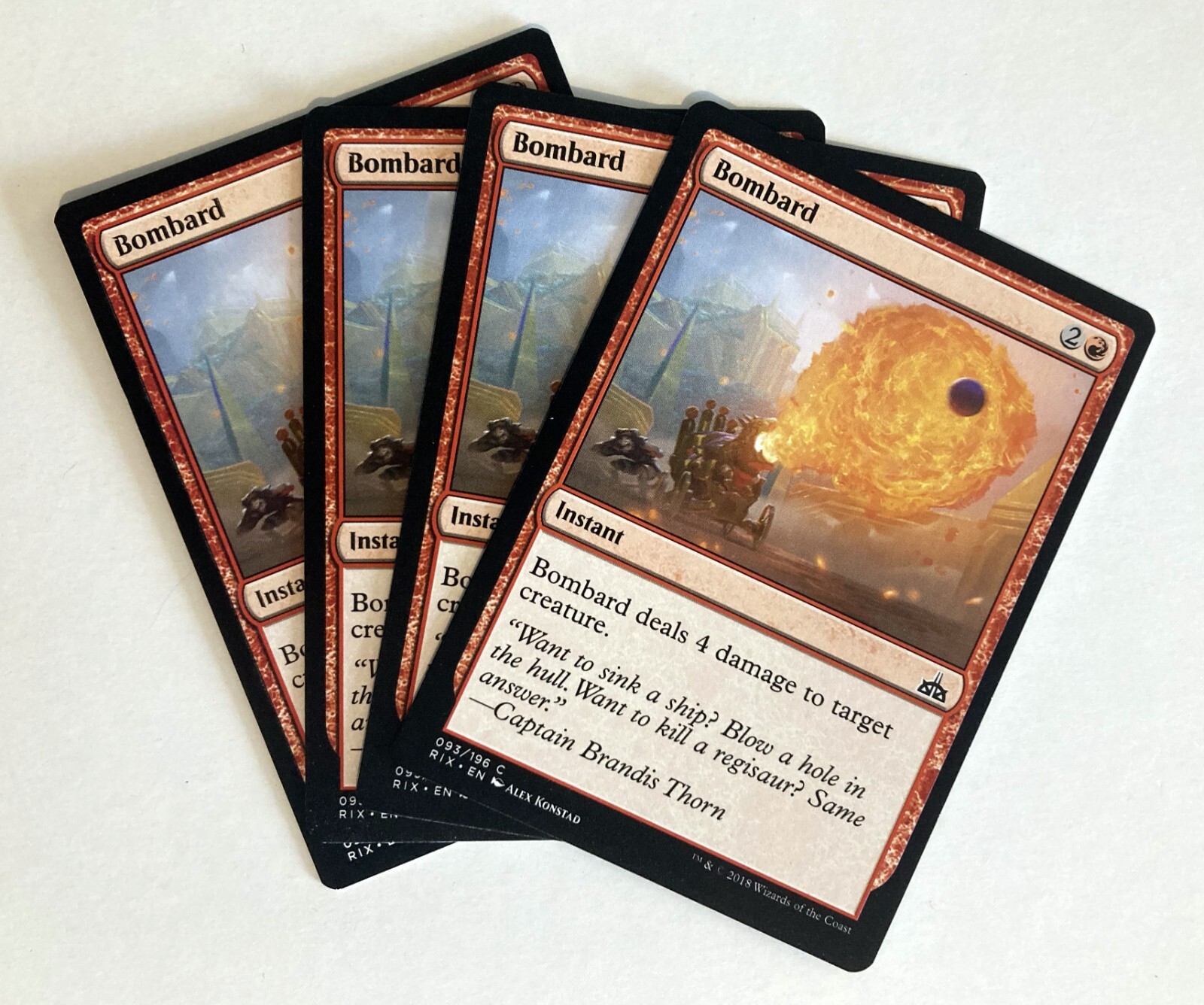 Bombard (4) NM Rival of Ixalan MTG Magic the Gathering | eBay