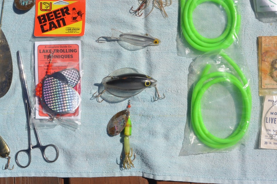 Saltwater Freshwater Trolling Tackle Lot Salmon Kokanee Les Davis Luhr ...