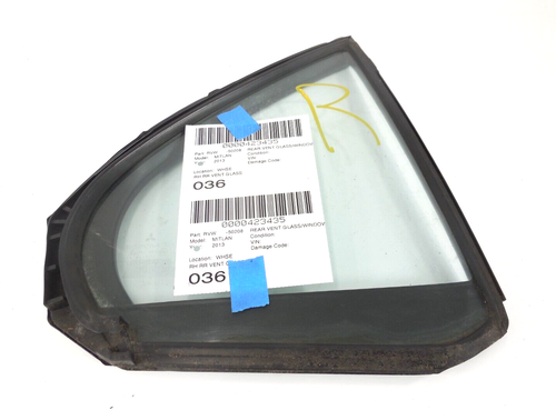 2008-2017 Mitsubishi Lancer Rear Door Window Vent Glass Passenger Right ...