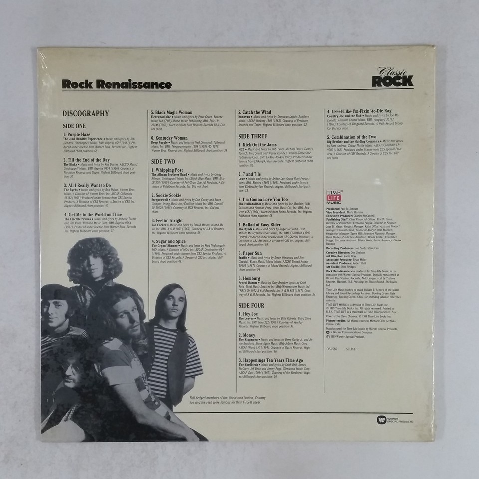 TIME LIFE CLASSIC ROCK Rock Renaissance SCLR17 2x LP Vinyl SEALED | eBay