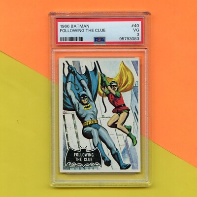 Original 1966 Topps Batman Black Bat Trading Card #40 PSA 3 | eBay