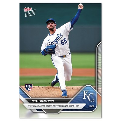Noah Cameron RC Royals - 2025 MLB Topps NOW - Card 228 Presale | eBay