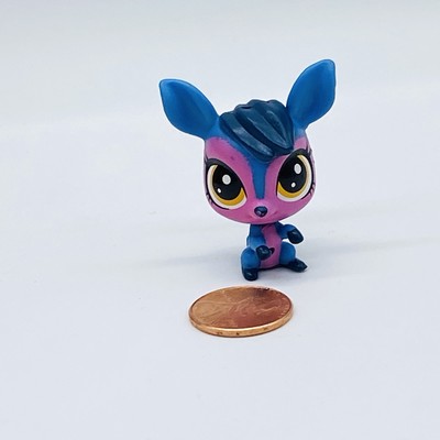 lps Littlest Pet Shop Mini Miniature Deer Elk 4140 Blue Pink Eyelash | eBay