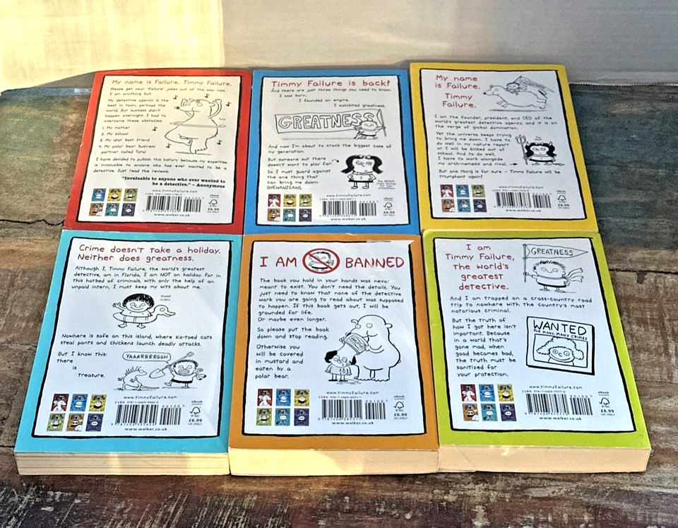 Timmy Failure Totally Catastrophic 6 Books Collection Set Stephan ...