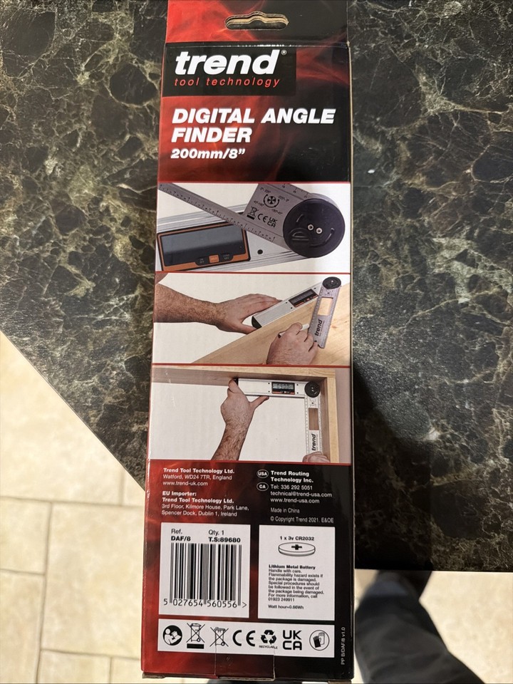 Trend 8-Inch Digital Angle Finder for Precise Angle Measurements Never ...