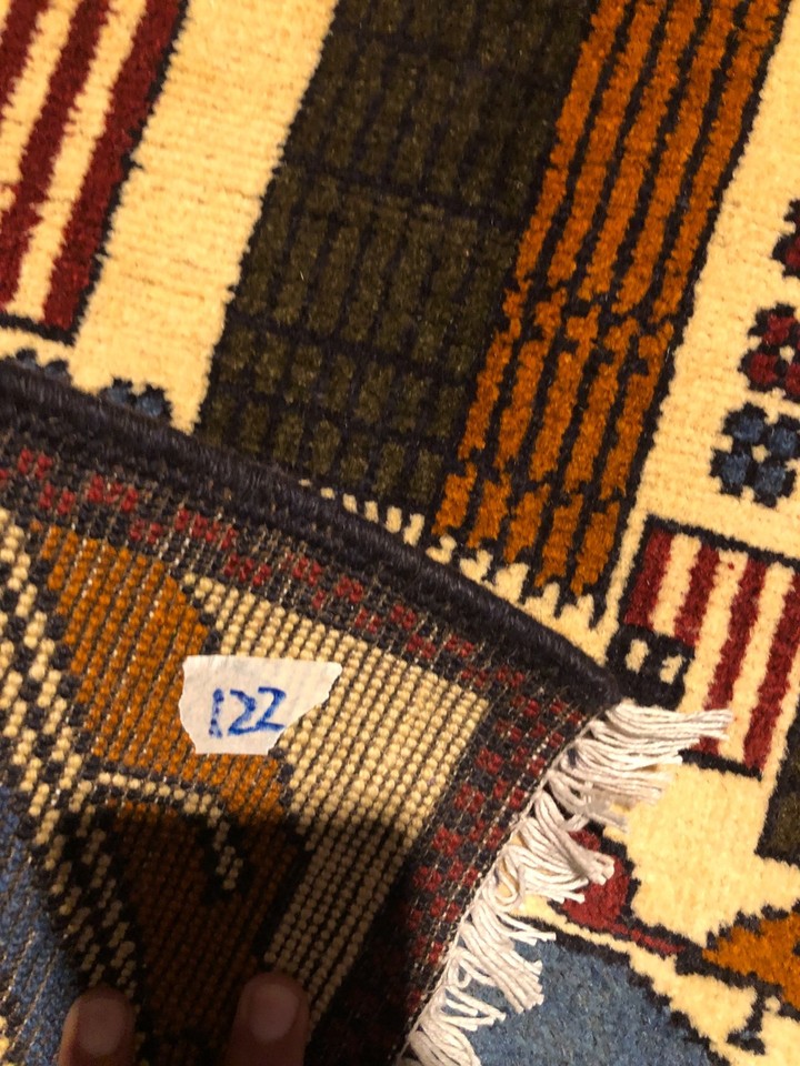 Hand Made Afghan war Rug , 911 rug with weapons Size 60 cm x 80 cm . | eBay