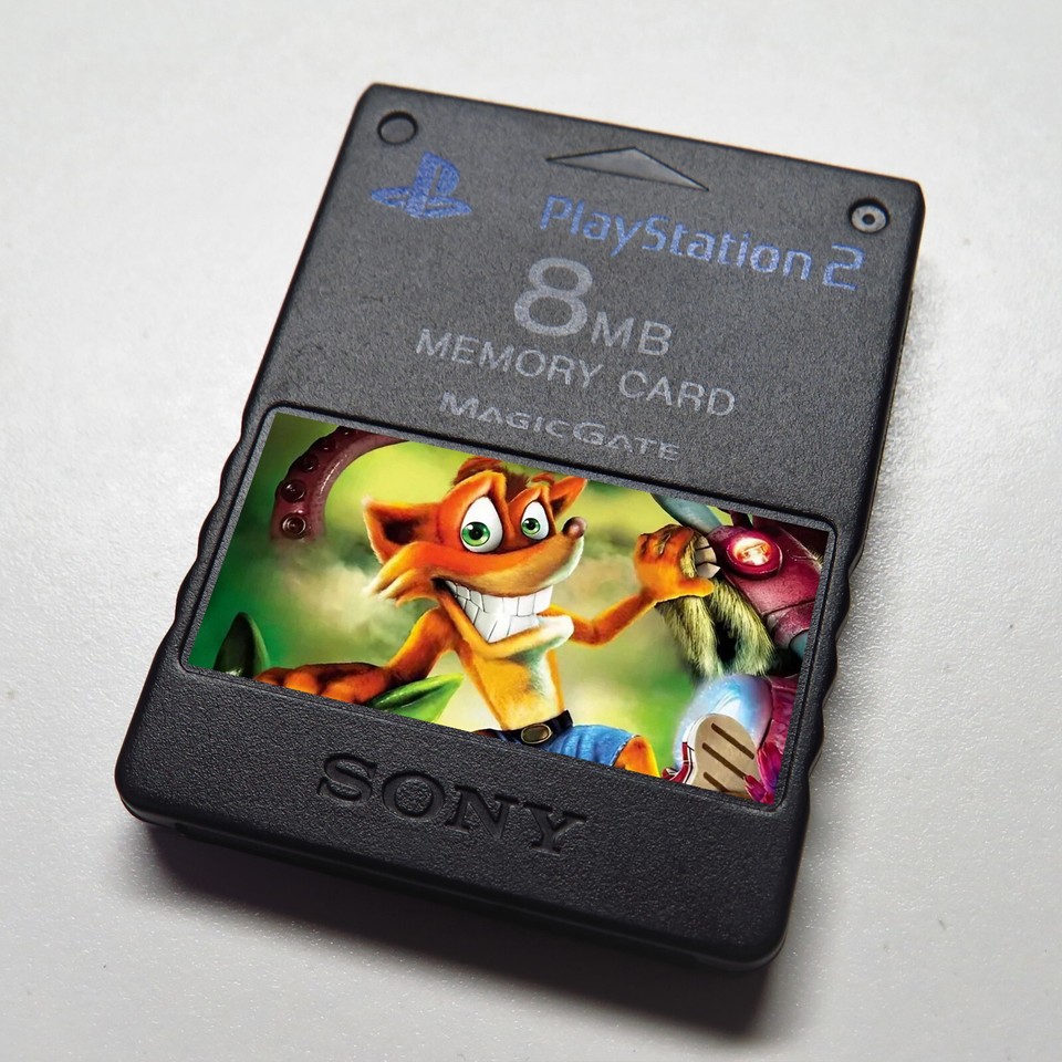 Custom PlayStation 2 (PS2) Memory Card Stickers - Catalog #2 - You Pick ...