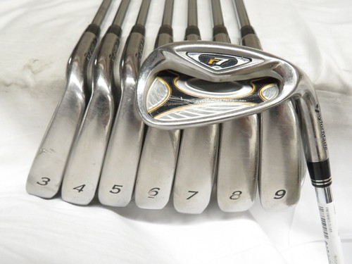 Used TaylorMade r7 Iron Set 3-PW TaylorMade REAX Stiff Steel Shafts S ...