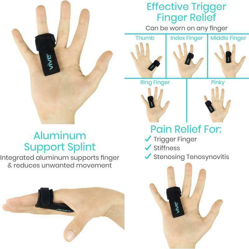 Vive Trigger Finger Splint-Support Brace for Straightening Curved, Bent ...