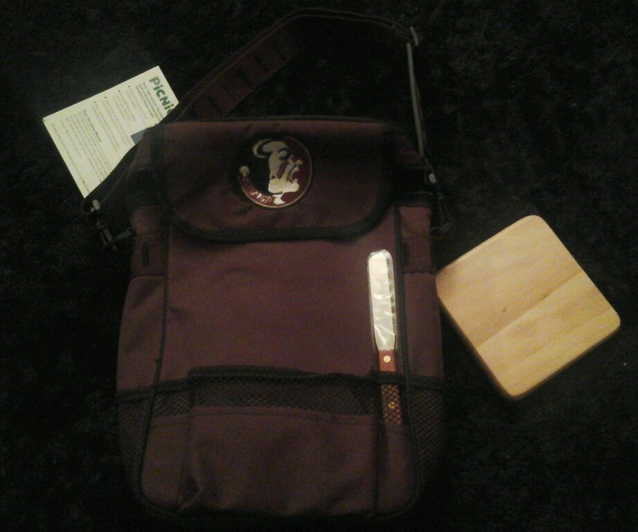 Florida State University FSU Seminoles Wine and Cheese Tote Cooler ...