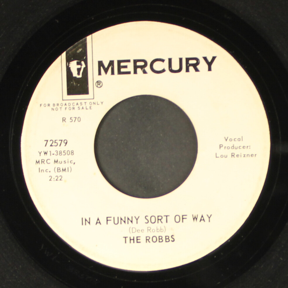 ROBBS: race with the wind / in a funny sort of way MERCURY 7" Single 45 ...