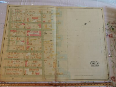 Original 1905 26x36 MAP Bath Beach Bensonhurst Brooklyn New York City ...